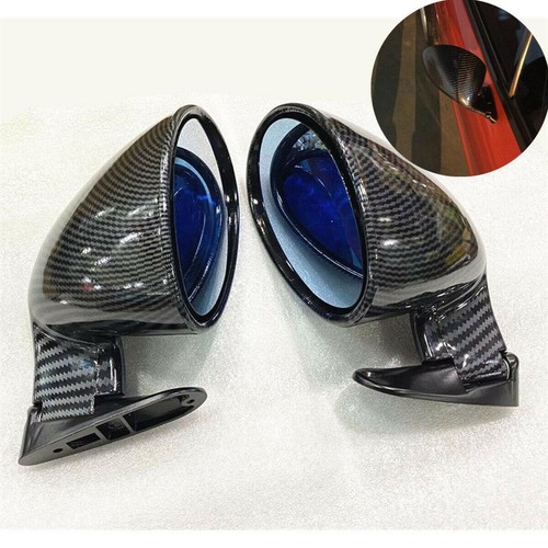 2x F1 Style Carbon Fiber Look Universal Racing Car Side Wing Rearview ...