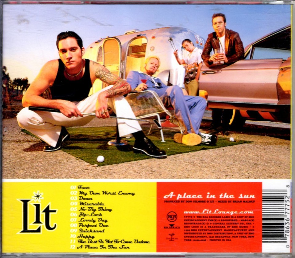 Lit A Place In The Sun 1999 CD Album Classic Alternative 90s 80s Rock ...