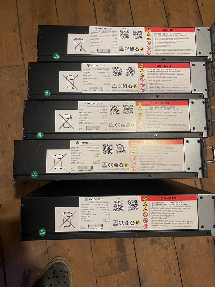 5 x Pylontech US2000C solar battery storage off grid energy | eBay UK