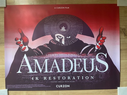 AMADEUS 1984 Milos Forman Re-Release 2025 Quad UK Cinema Poster | eBay UK