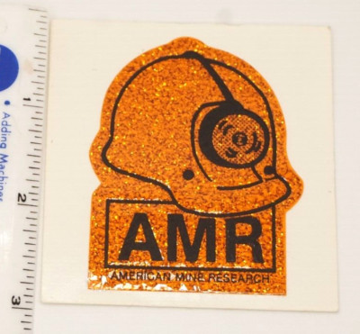 Coal Mining Sticker AMR American Mine Research Orange Glitter, | eBay