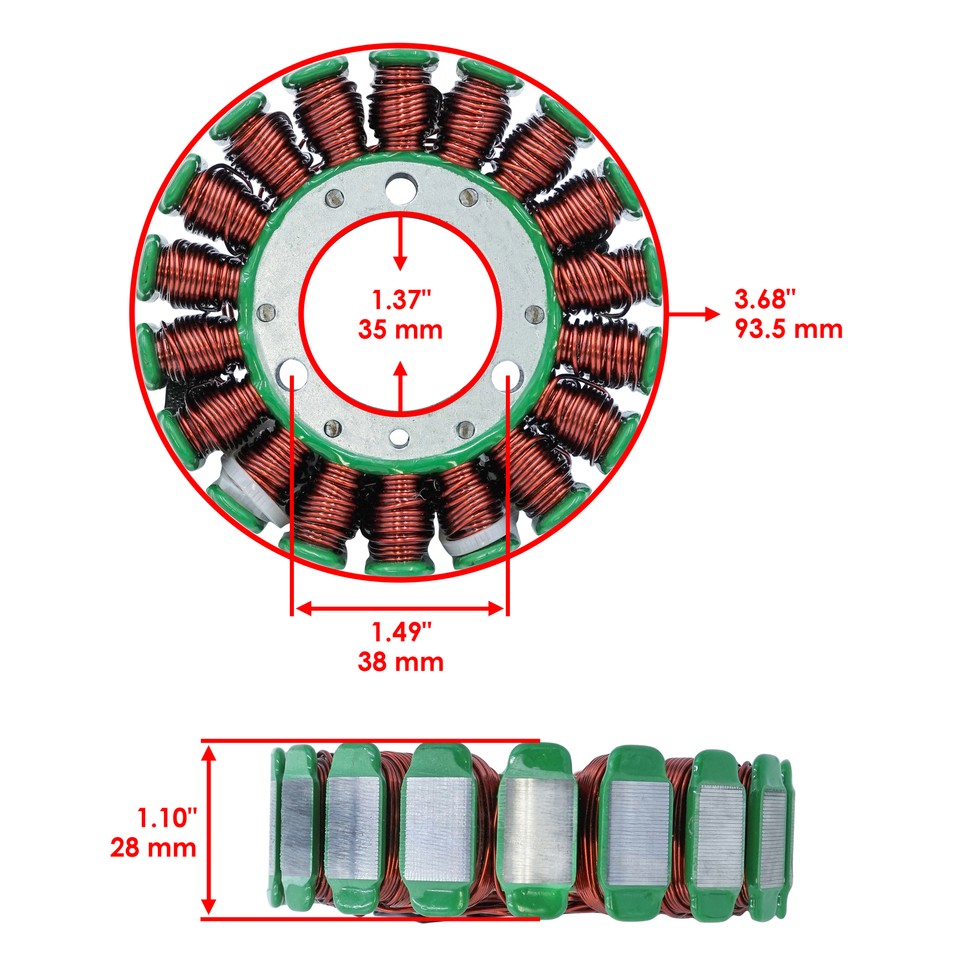 Stator for Kawasaki KZ1000 KZ1000A KZ1000B Z1R MkIILTD 1979 1980 ...