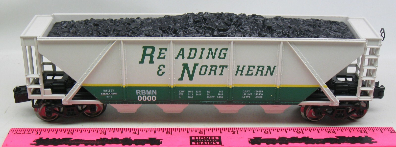 Menards ~ O Gauge Reading & Northern Hopper Car ~ Prototype / First run ...