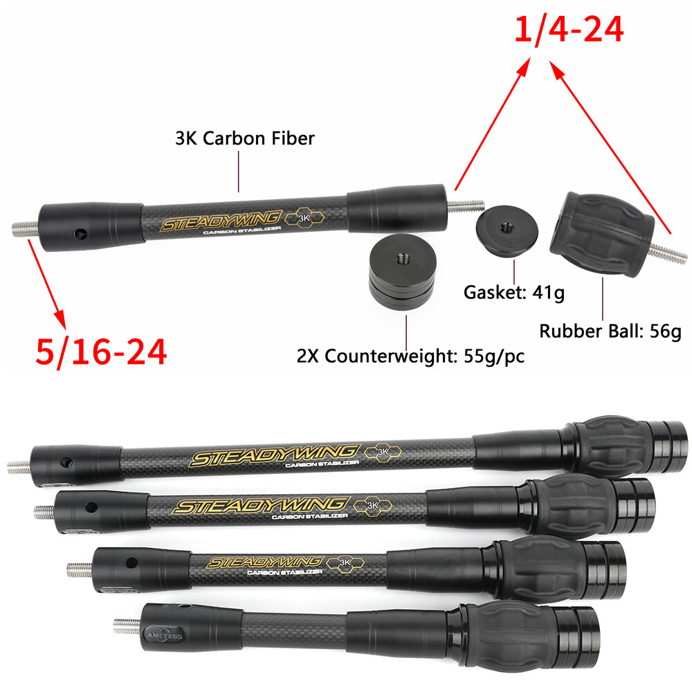 SHARROW Bow Stabilizer Riser Stabilizer Balance Bar Detachable Bow