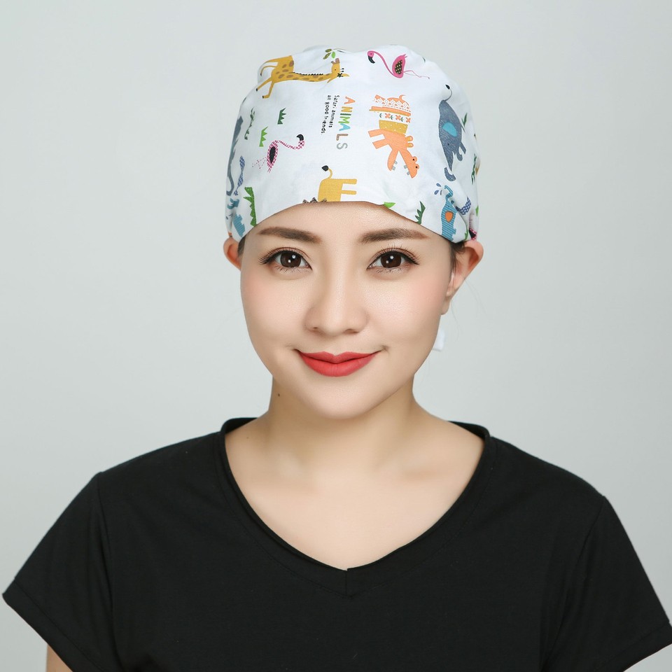 Clinic Medical Hat Doctor Surgical Print Women and Man Working Cap ...