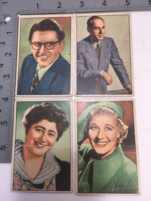 VINTAGE TRADING CARDS Television & Radio Stars of NBC, Lot of 4 | eBay