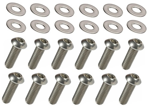 FOR SB Chevy Stainless Steel Header Bolt 12pc Kit 3/8"-16 x 3/4" Small ...