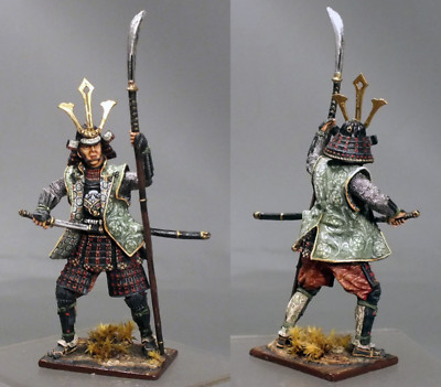 Samurai with naginata 54mm Painted Tin Toy Soldier Pre-Sale | Art | eBay