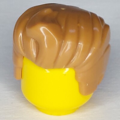 Lego Medium Light Minifigure Hair Swept Back with Forelock Piece 98371 ...