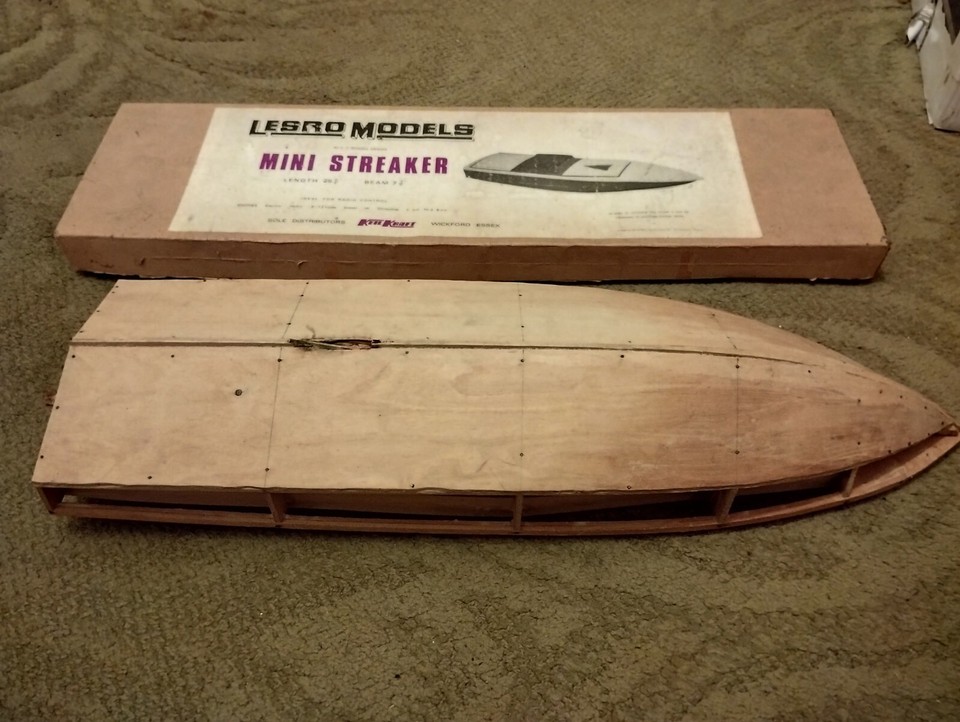 LesRo Mini Streaker Model Boat (Unfinished Project) | eBay UK