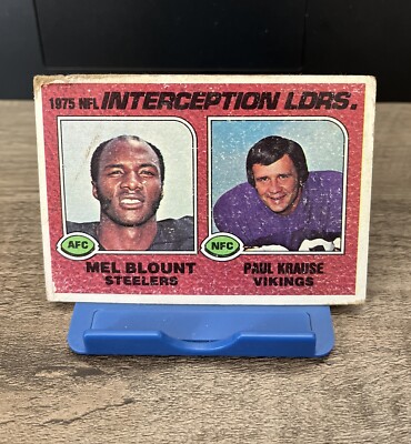 1976 Topps #205 Interception Leaders Paul Krause, Mel Blount - PR ...