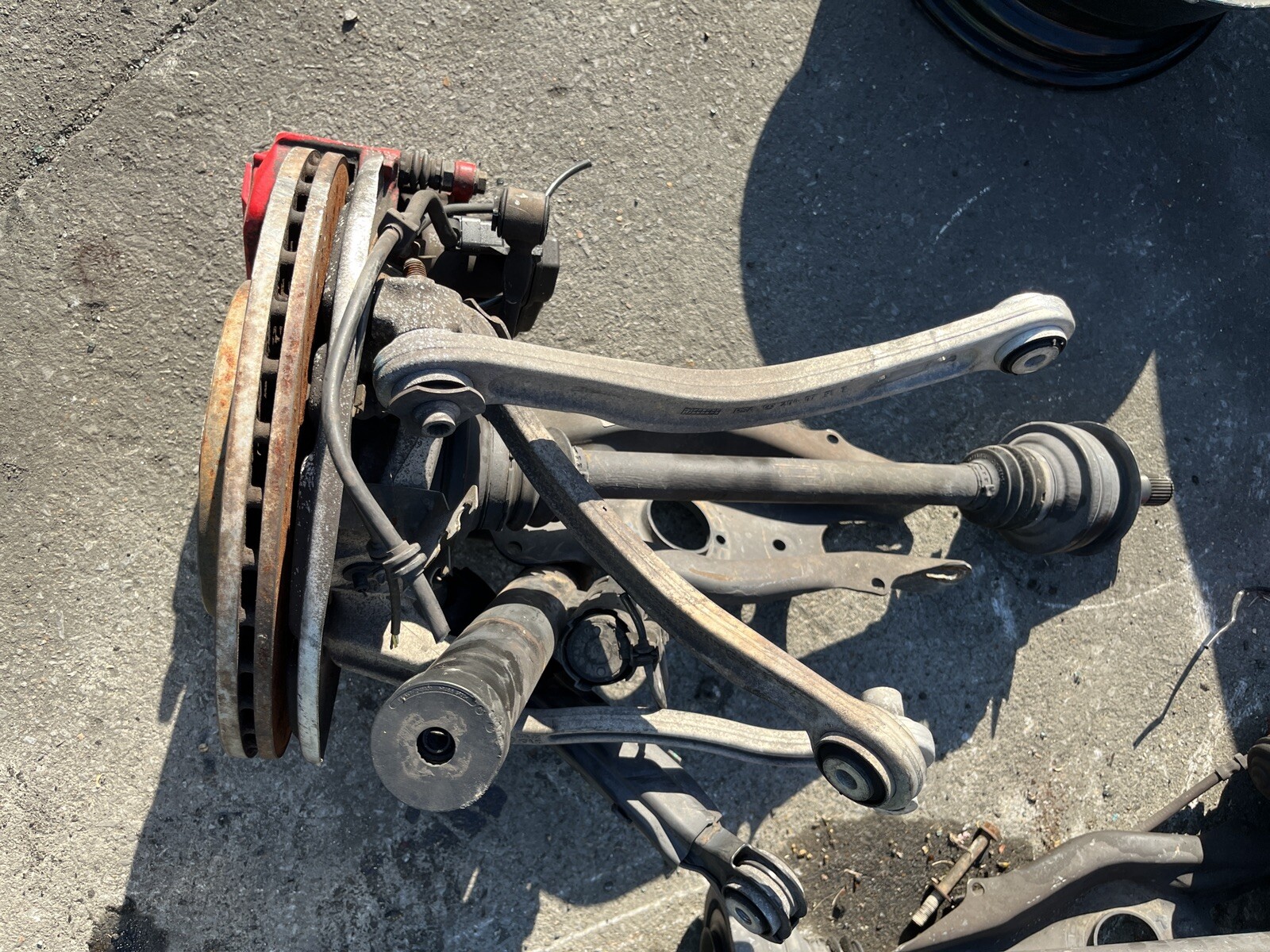 17 Mercedes Benz C63 Knee Right Rear Suspension W205 Arms Axle Strut ...