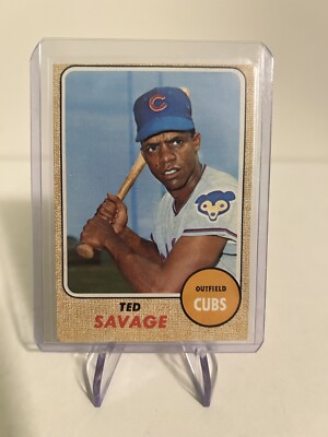 1968 Topps Ted Savage Cubs #119 | eBay