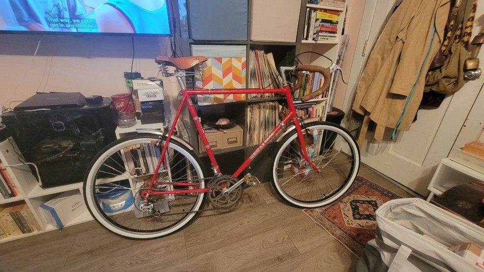 Red Mid-80s Sekai 2000- Butted Tange Steel 26" 1.75" gravel/touring | eBay