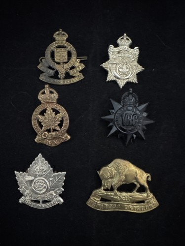 Canadian Military Hat Pins Lot Of 6. Please Read Full Description Below ...