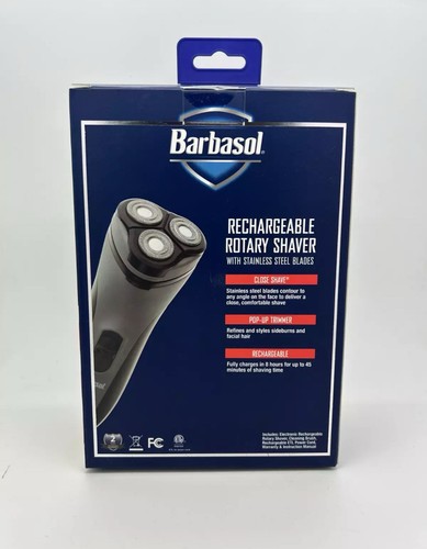 Barbasol Rechargeable Rotary Shaver with Pop-up Trimmer New | eBay