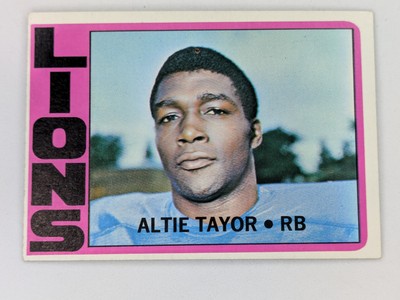 1972 Topps #199 Altie Taylor Detroit Lions Card | eBay