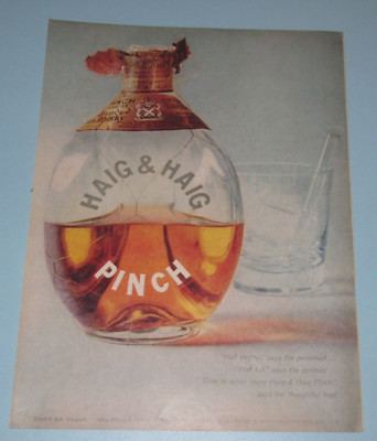 Vintage 50s Magazine Print Ad Haig & Haig Pinch Scotch Whisky & Florida ...