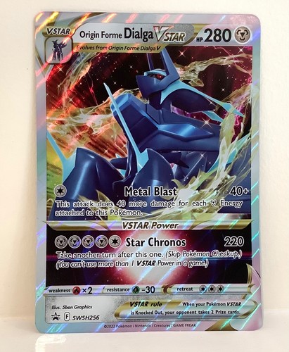 Pokemon DIALGA V SWSH256 OVERSIZED PROMO CARD FULL ART HOLO (BRAND NEW ...