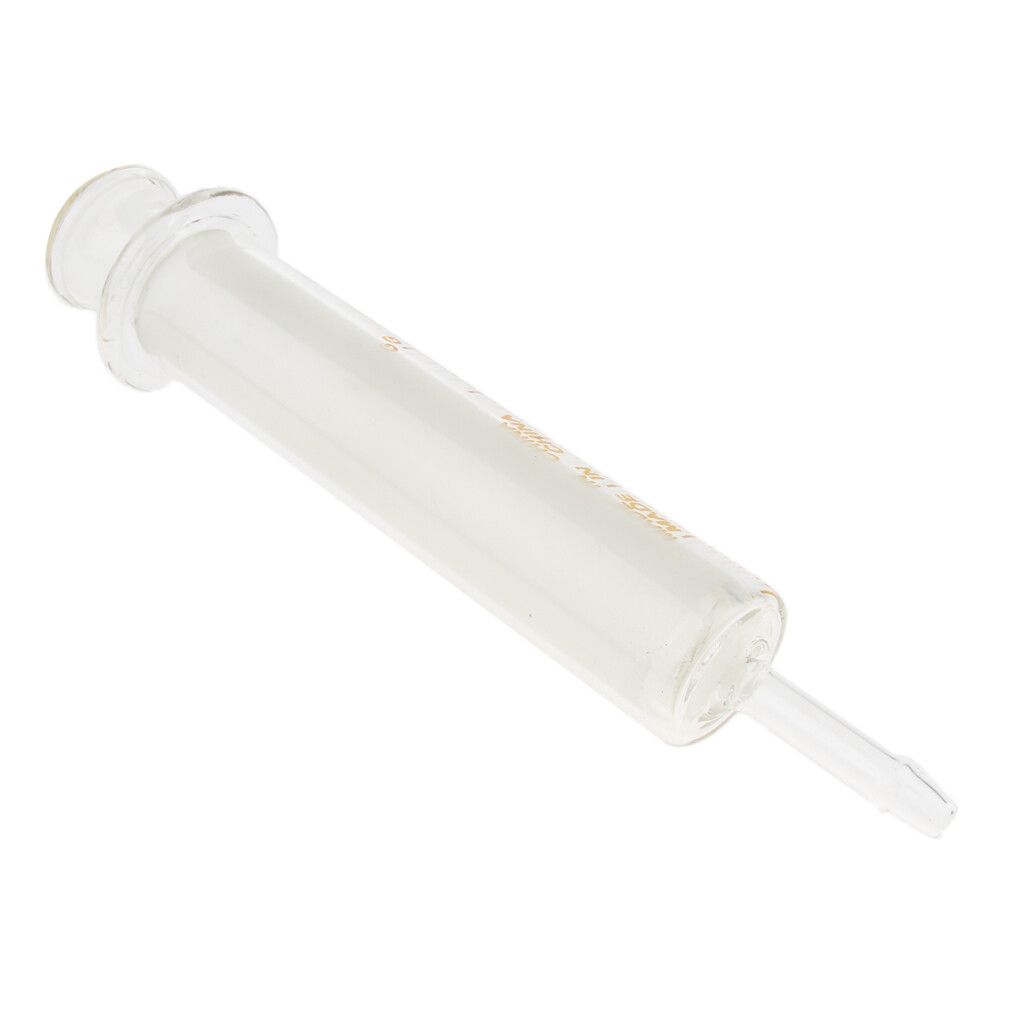 Reusable Glass Glycerin Syringe for Enema Purposes Lab Experiment 50ml ...