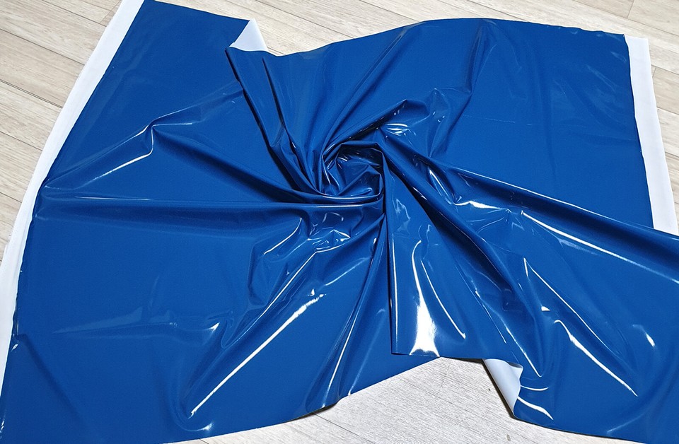 SHINY HIGH GLOSS PVC STRETCH RUBBER VINYL PLEATHER GOTH FETISH CLOTH ...