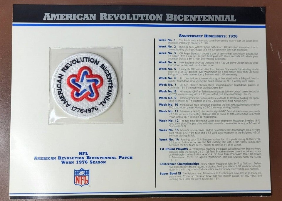 The Official NFL Anniversary Patch Collection - Willabee & Ward - Pick ...