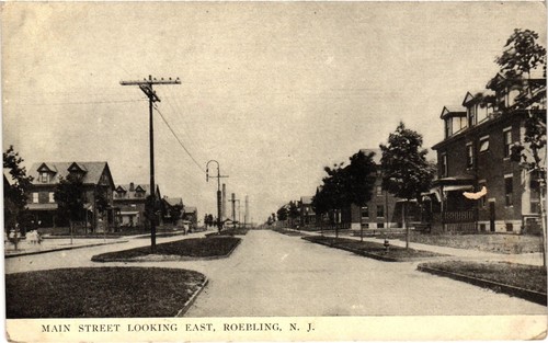 Roebling NJ New Jersey Main Street Looking East Postcard 1910s | eBay