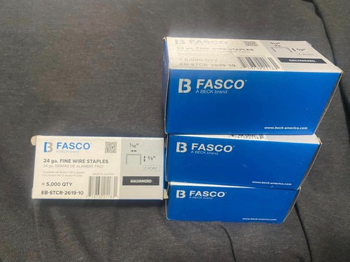 (4) Fasco EB-STCR-2619-10 7/16" Staples BOSTITCH H30-6 T5-6 P6C-6 5000 ...