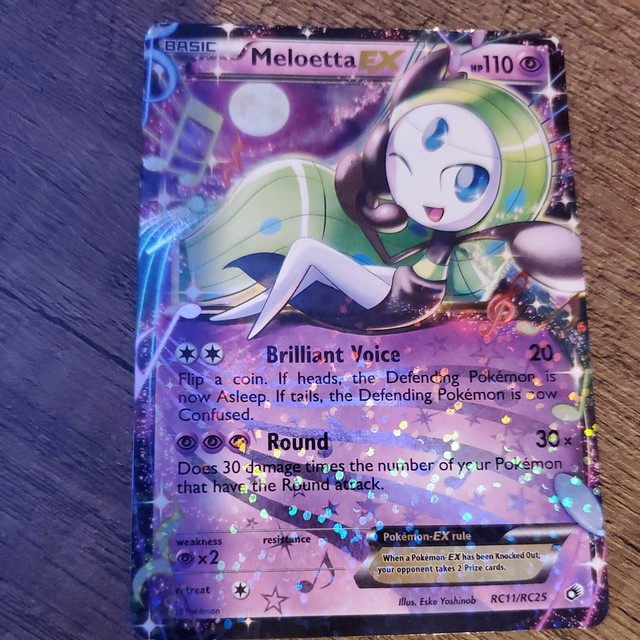 Pokémon TCG Meloetta-EX Legendary Treasures RC11/RC25 Holo Rare EX for ...