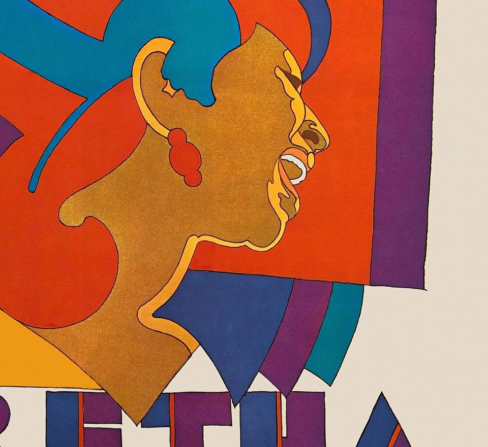 Aretha Franklin affiche de Milton Glaser - 1968 - Poster | eBay