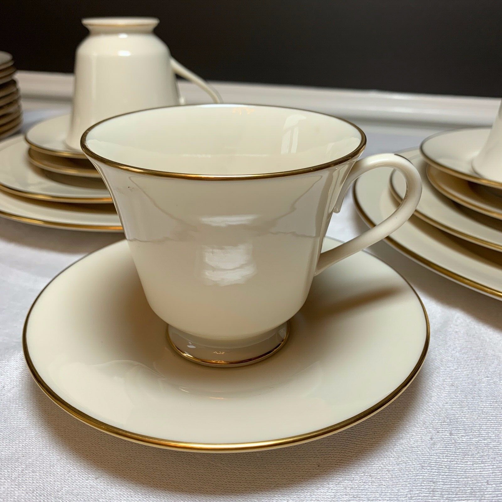 6 avail Lenox USA Cosmopolitan Collection HAYWORTH Footed Tea Cup ...