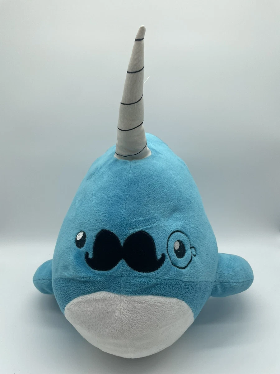 Narwhal Stuffed Animal With Mustache