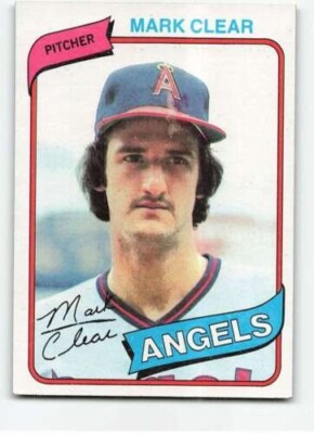 1980 Topps #638 Mark Clear Pitcher California Angels VG FREE shipping ...