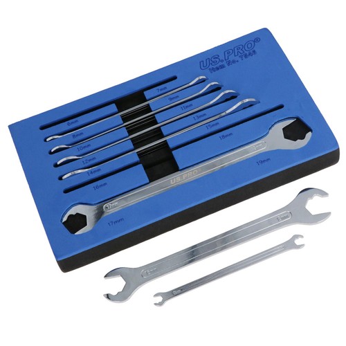 Ultra Thin Ratcheting Action Spanner Wrench Set Double Ended 6 – 19mm 7pc | eBay UK