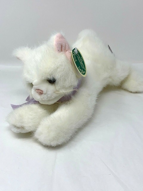 Bearington Collection Plush White Kitten Cat Named Sugar 11 ...