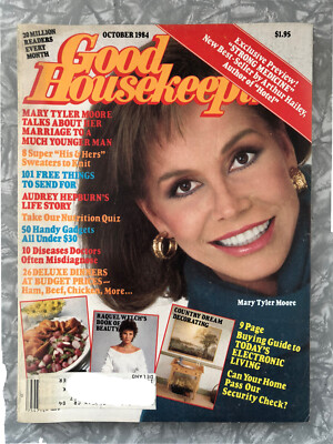 October, 1984 Good Housekeeping Magazine Mary Tyler More Audrey Hepburn ...