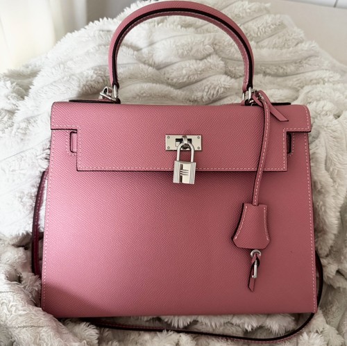 Pinke Tasche mit Silberner Hardware Damen Handtasche | eBay.de