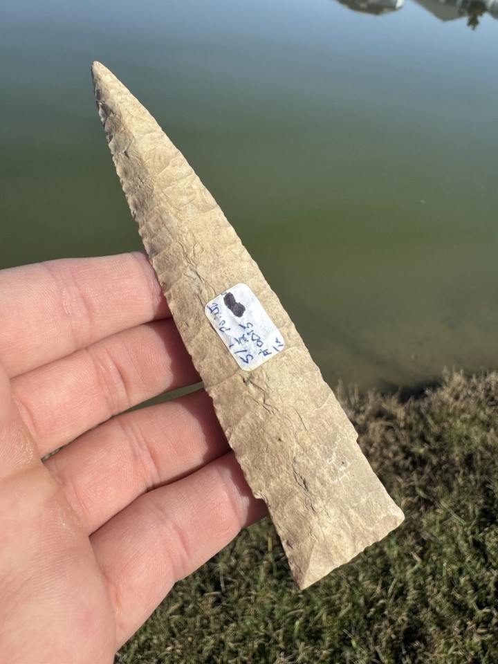 Rare Native American Paleo Scottsbluff Arrowhead Spearpoint Blade ...