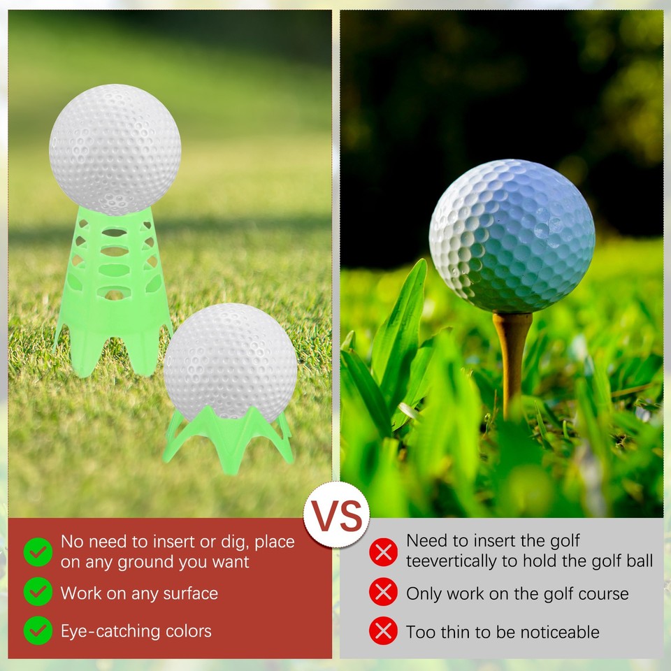 Golf Simulator Tees [30PCS] - Plastic Golf Tees Use for Home - [Green ...