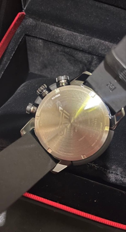 Citizen Cal.B620 Chronograph STI SPORTS Eco Drive Solar Mens Watch Auth ...