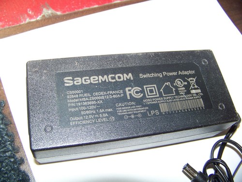 Sagemcom switching power adaptor CS50001 100-120V 50/60Hz 1.5A | eBay