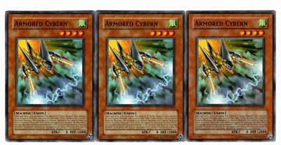 Yugioh- 3X Armored Cybern - Common - Unlimited - PTDN-EN009 - Near Mint ...