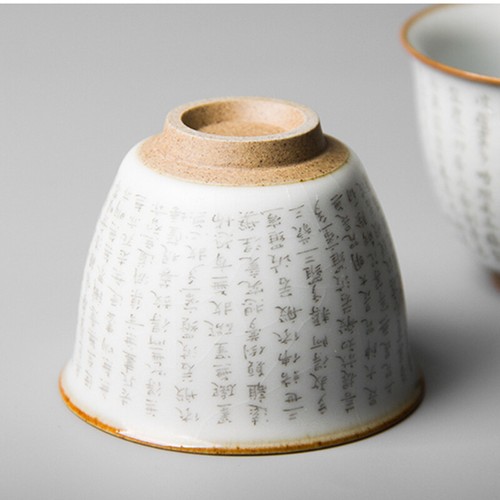 70ml Prajna Paramita Heart Sutra Cermic Opening Cups Tea Cup Teaware ...