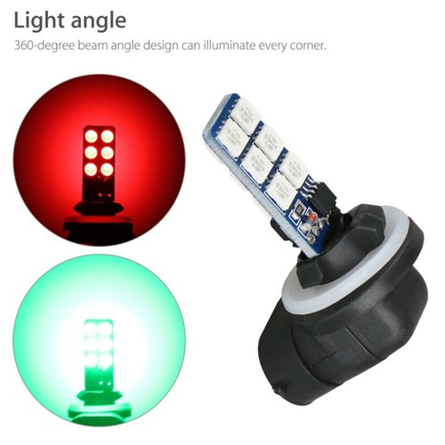 Solution d'??clairage 2 en 1 2 pi??ces 12SMD RGB LED ampoule antibrouillard de v | eBay