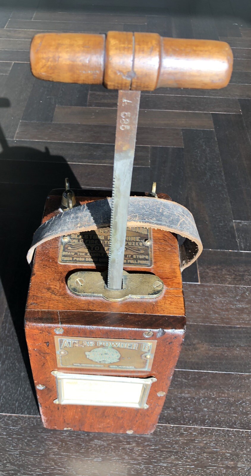 Antique ATLAS Dynamite Blasting Machine No. 2 10 Fuse Blasting Machine ...