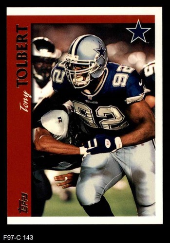 1997 Topps #143 Tony Tolbert Cowboys UTEP 8 - NM/MT | eBay