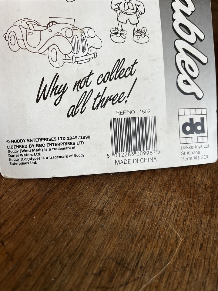 Noddy And Friends Collectables Bundle, Pc Plod, Noddy Yellow Car Sealed ...