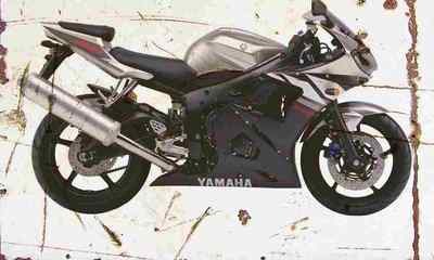 Yamaha YZF R6 2003 Aged Vintage SIGN A4 Retro | eBay UK