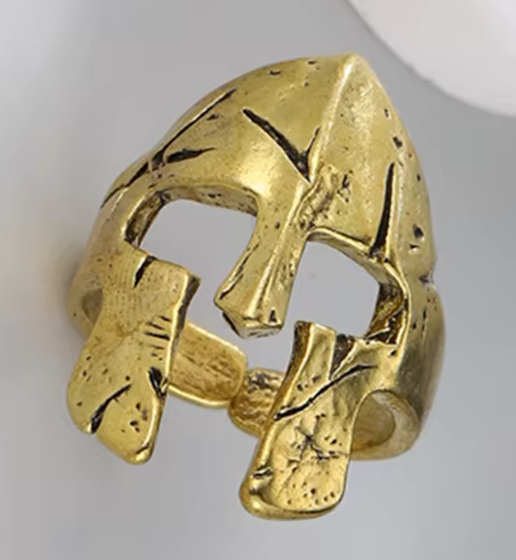 Gladiator Gold Ring Hip Hop Rap Music Steam Punk Gangs Ghetto Gangster ...