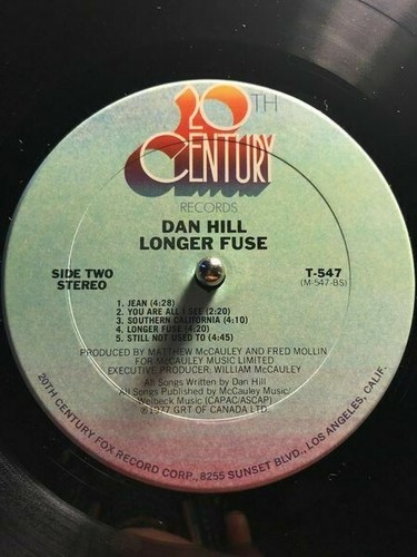 Dan Hill Longer Fuse Vinyl LP Record VG+ T-547 1977 | eBay